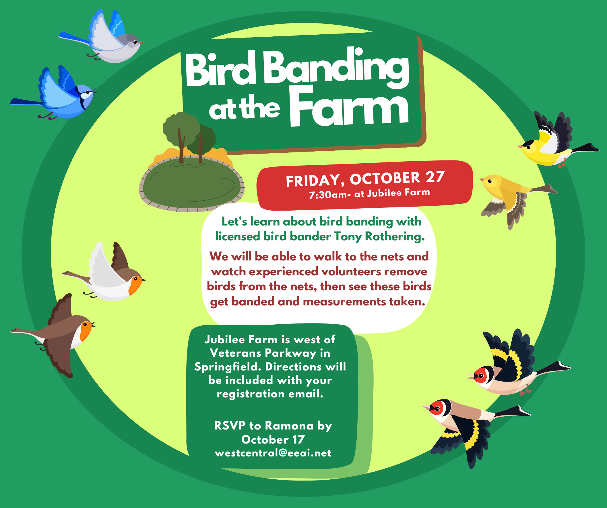 Bird Banding at Jubilee Farm – Environmental Education Association of ...